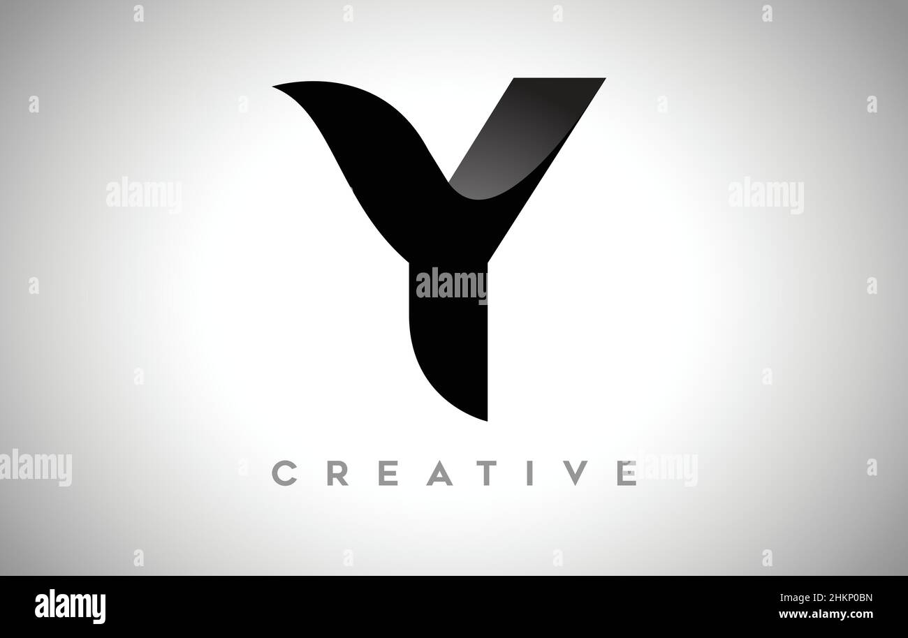 Black Y Letter Logo Icon Design. Letter Y Logo Design with Minimalist ...