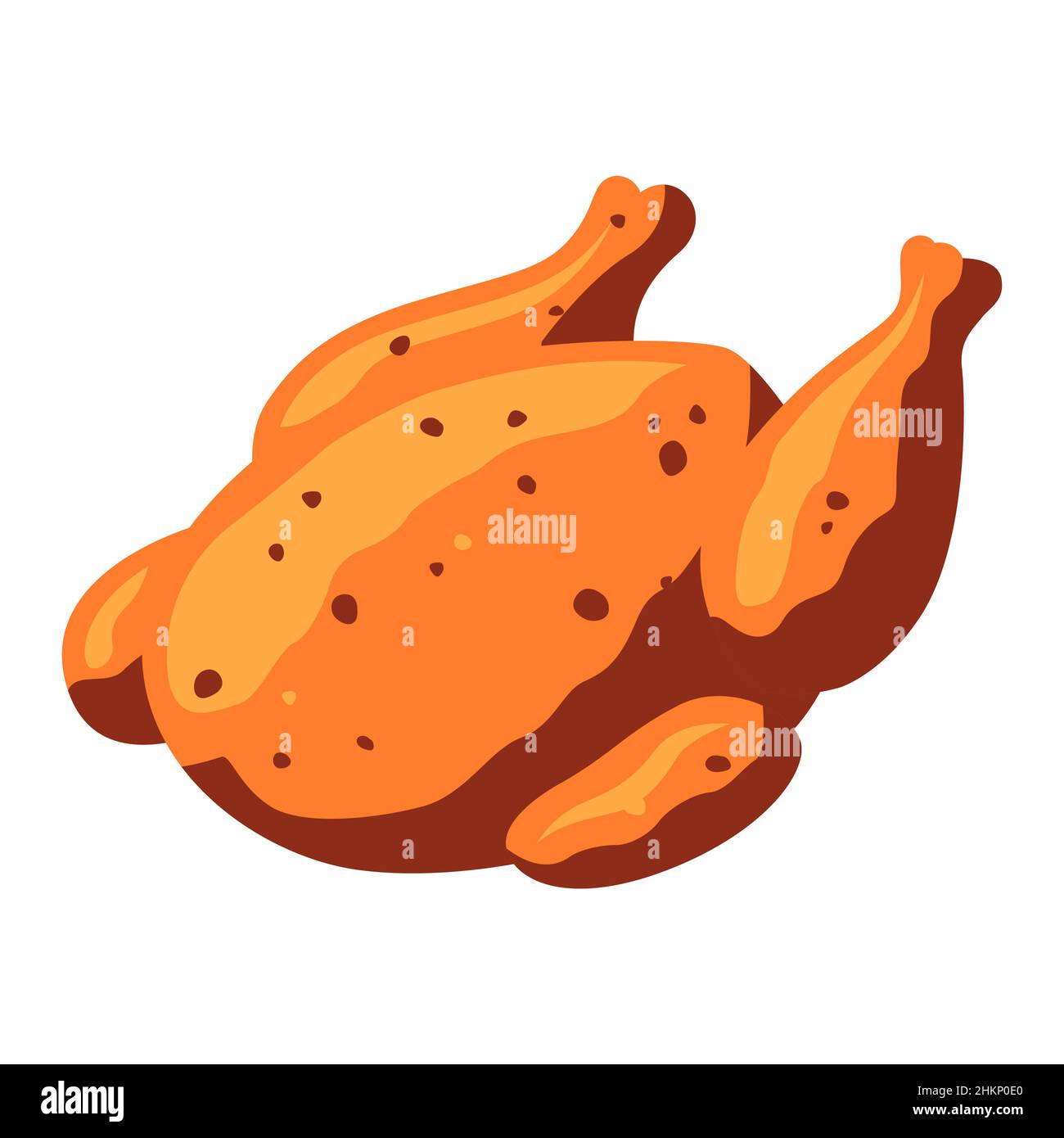clip art of grilled turkey with cartoon design,vector illustration ...