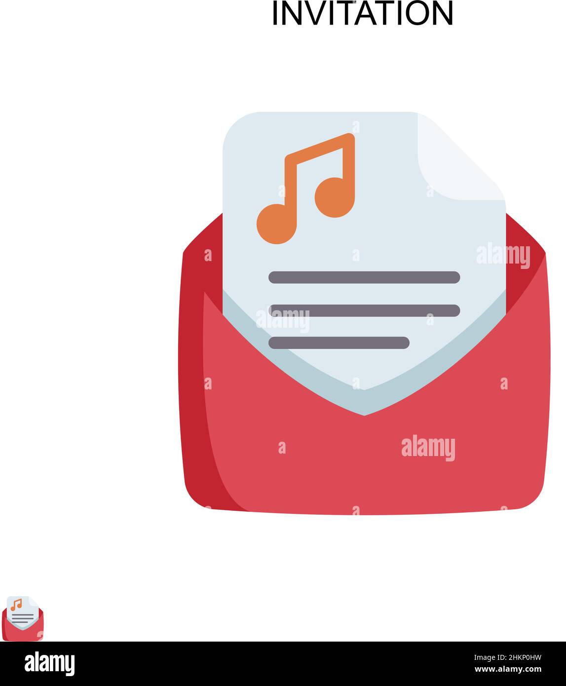 Wedding invitation icon hi-res stock photography and images - Alamy