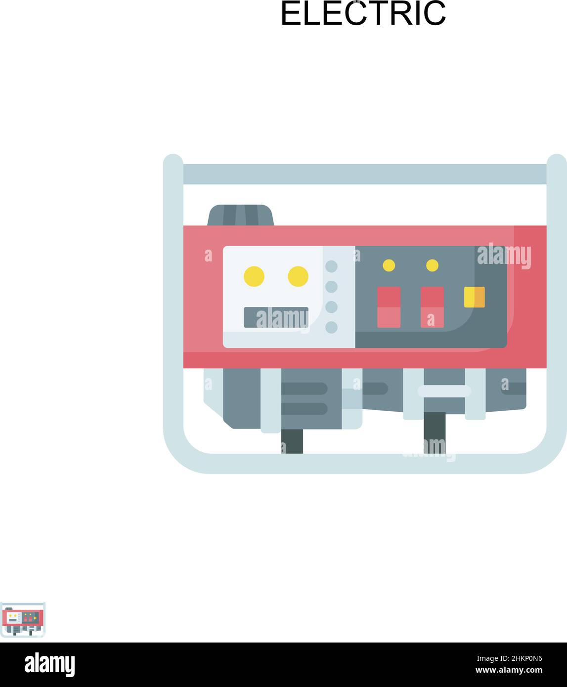 Electric Simple vector icon. Illustration symbol design template for ...