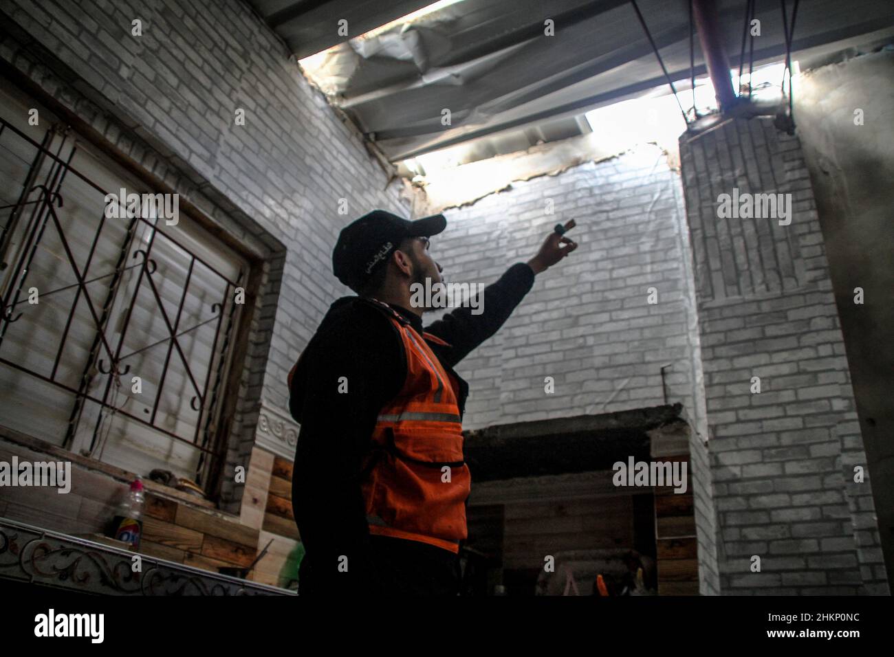 Jabalia, Gaza Strip, Palestine. 4th Feb, 2022. Gaza, Palestine. A house ...