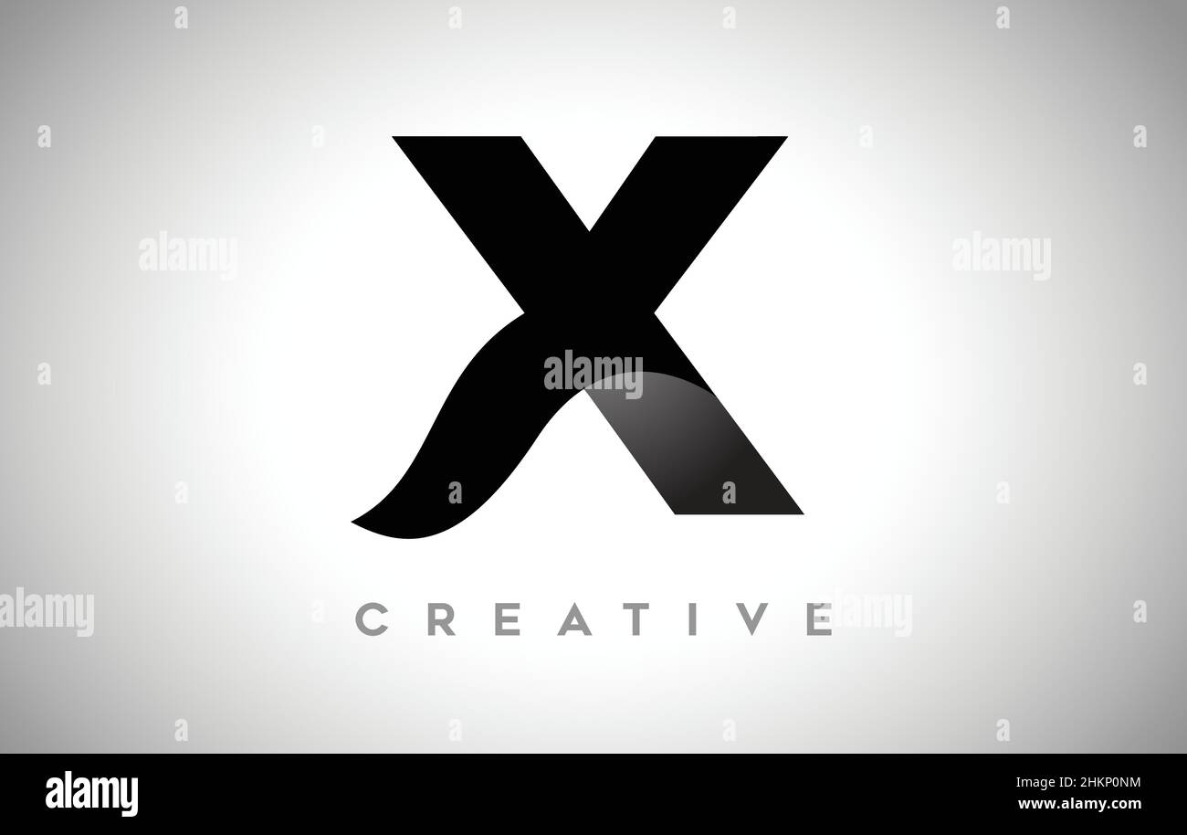 Black X Letter Logo Icon Design. Letter X Logo Design with Minimalist ...