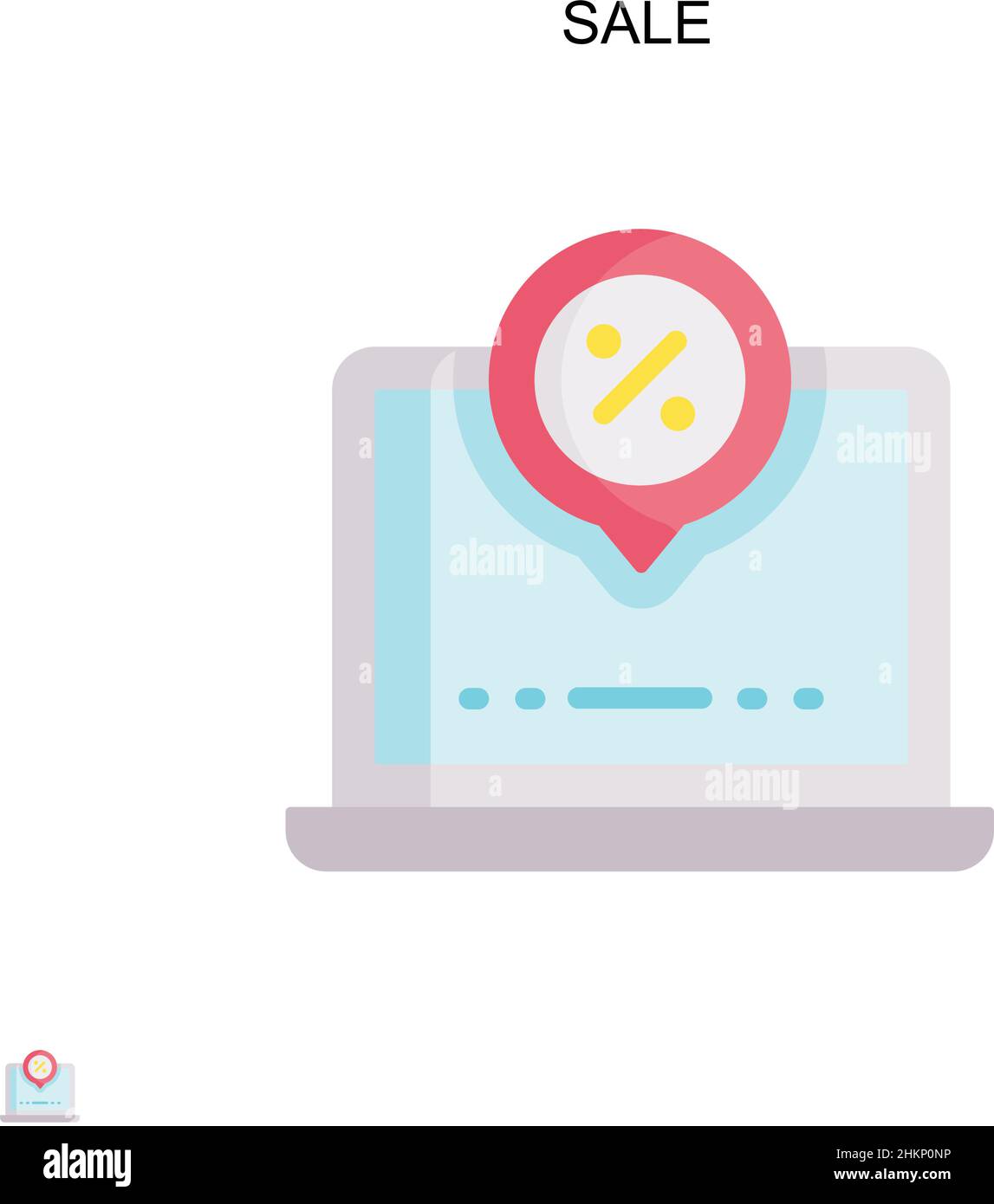 Sale Simple vector icon. Illustration symbol design template for web ...