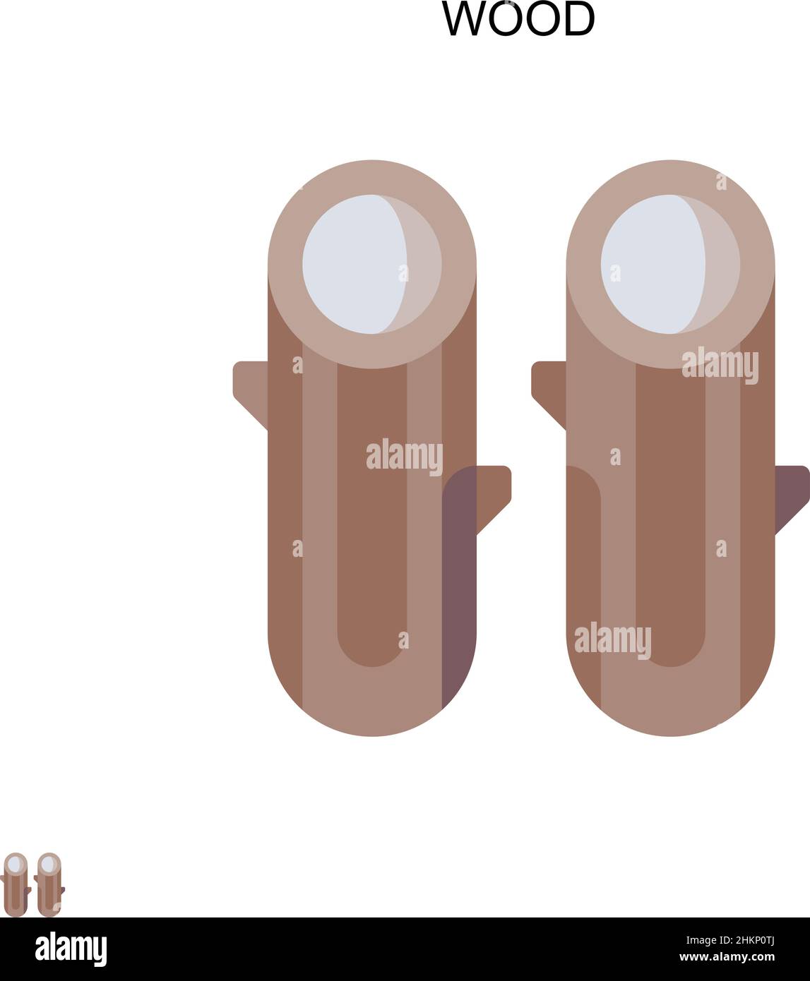 Wood Simple vector icon. Illustration symbol design template for web ...