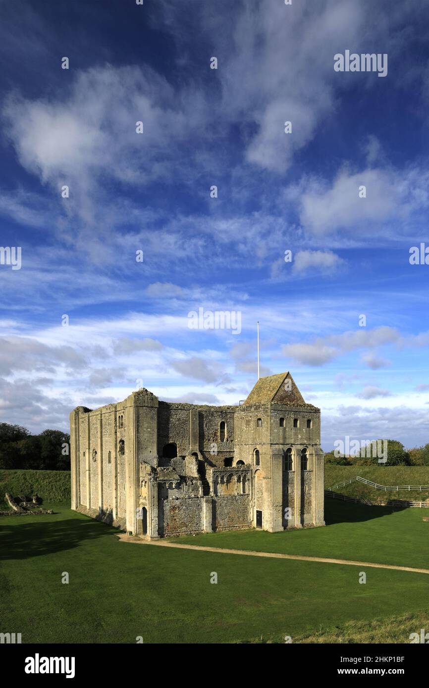 Summertime view of the ruins of Castle Rising Castle, Castle Rising ...