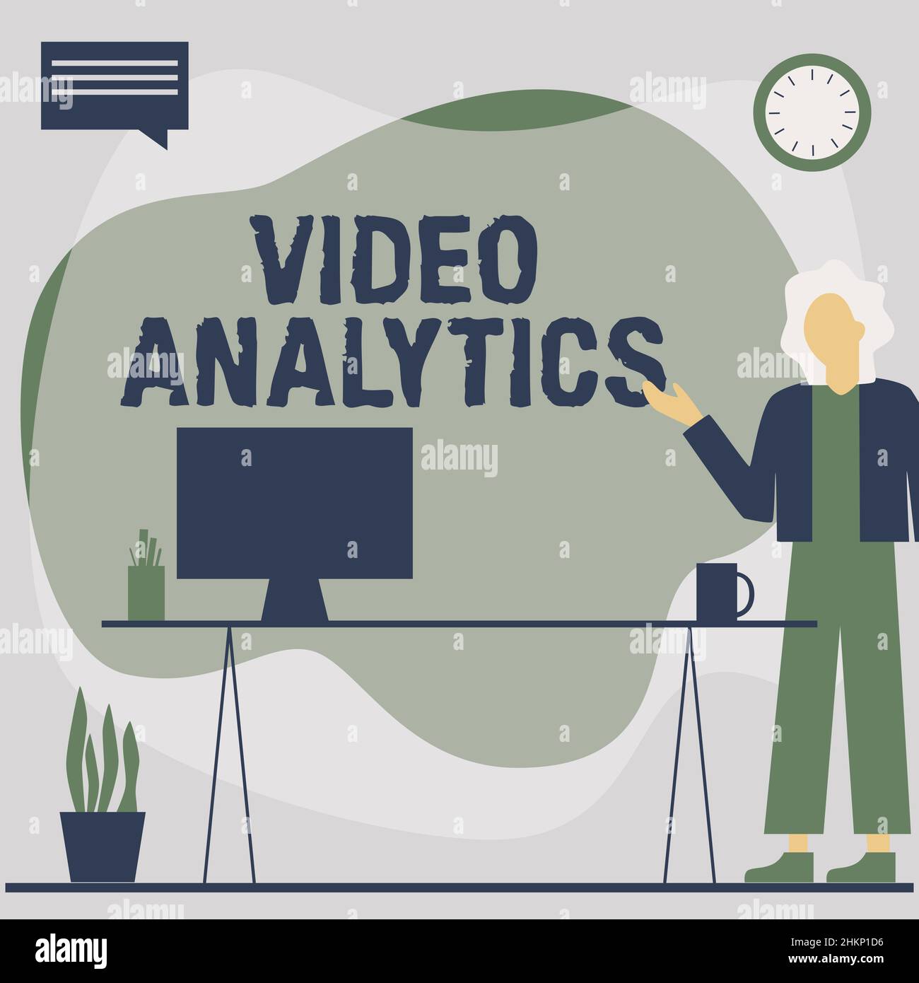 Handwriting Text Video Analytics Business Approach Analyzing Video To Detect And Determine