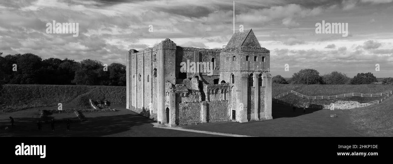 Summertime view of the ruins of Castle Rising Castle, Castle Rising ...