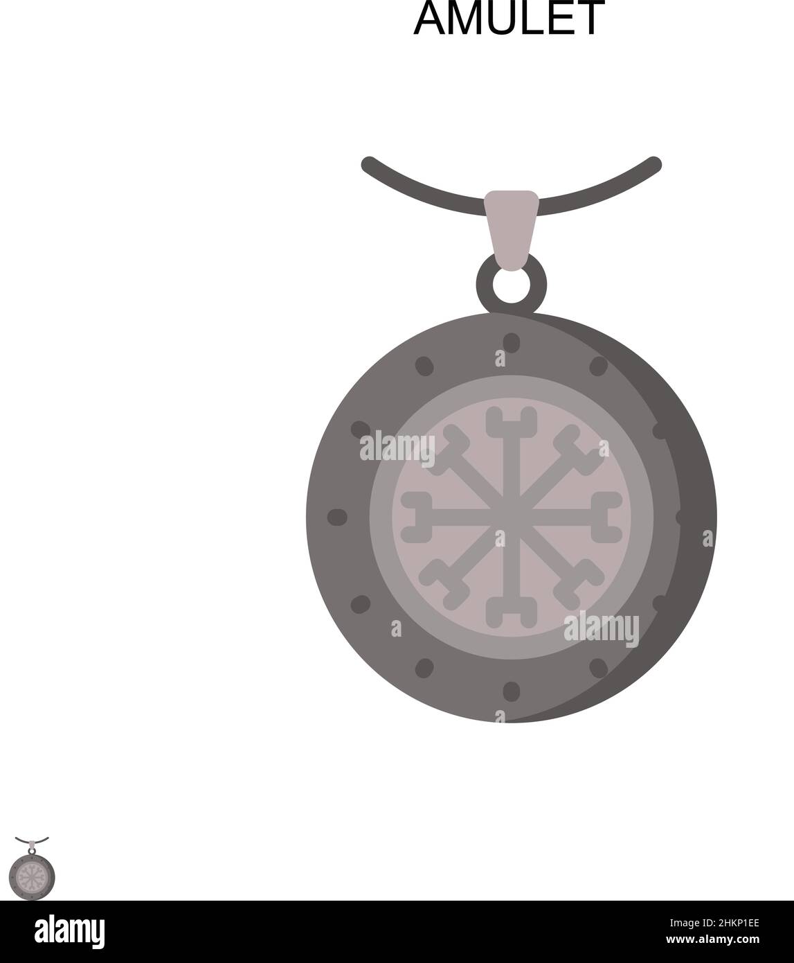 Amulet Simple Vector Icon Illustration Symbol Design Template For Web