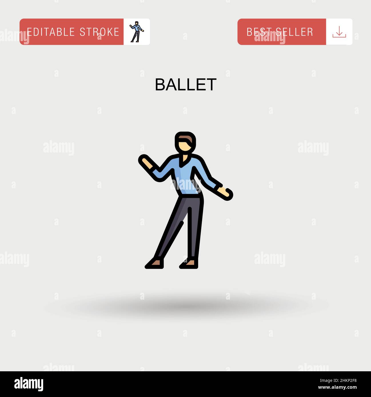 Ballet Simple vector icon Stock Vector Image & Art - Alamy