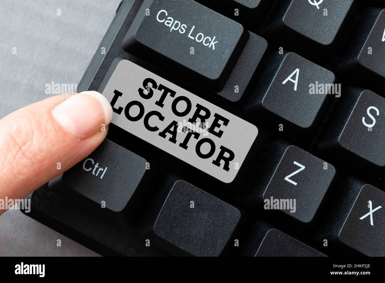 Conceptual display Store Locator. Business showcase to know the address ...
