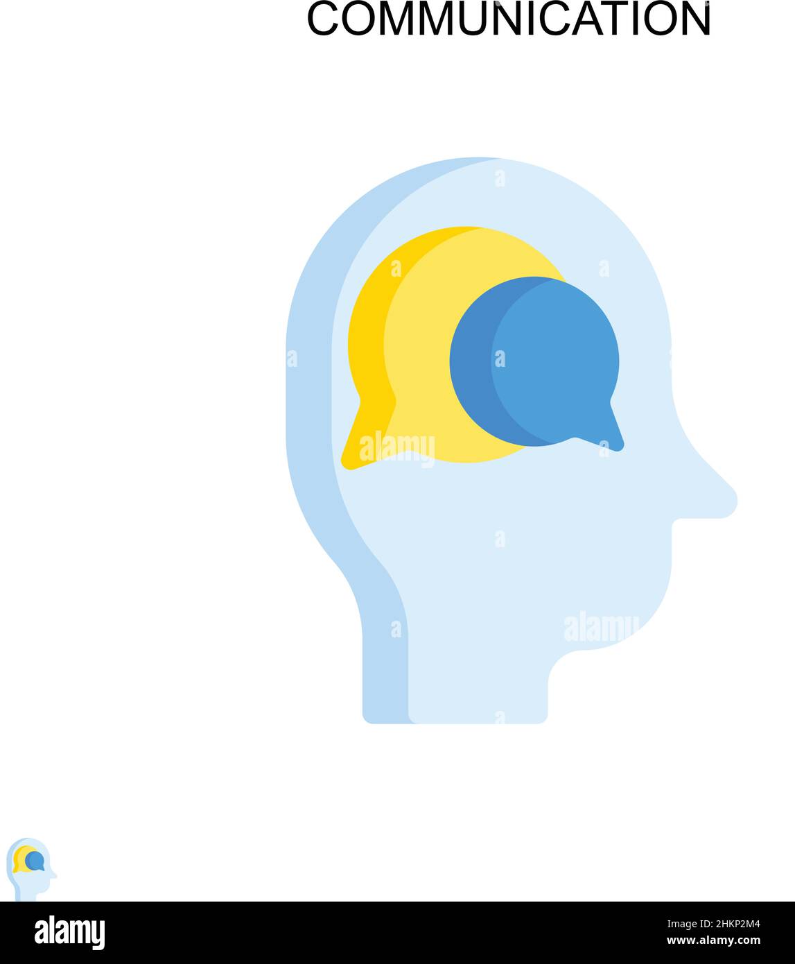 Communication Simple vector icon. Illustration symbol design template ...
