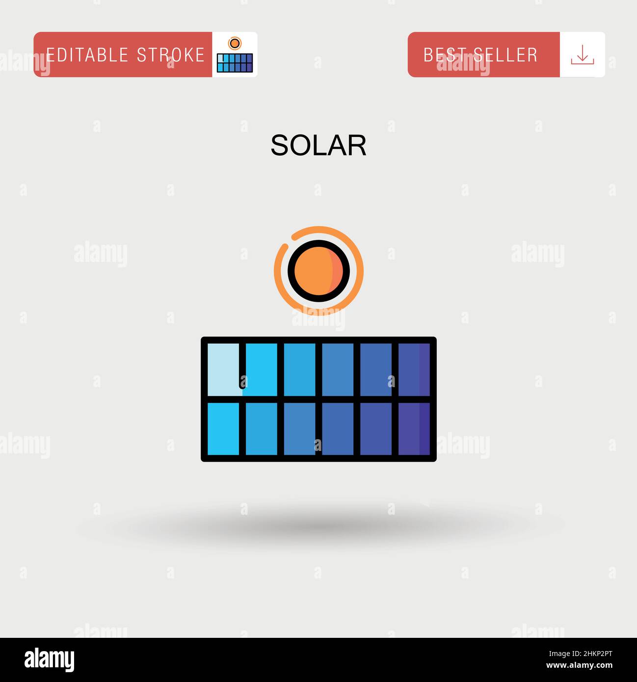 Solar cell installation Stock Vector Images - Alamy