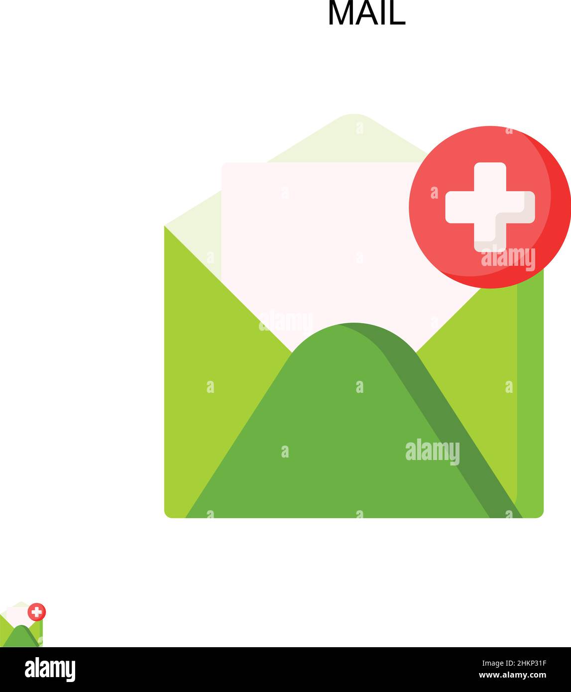 Mail Simple vector icon. Illustration symbol design template for web mobile UI element Stock ...