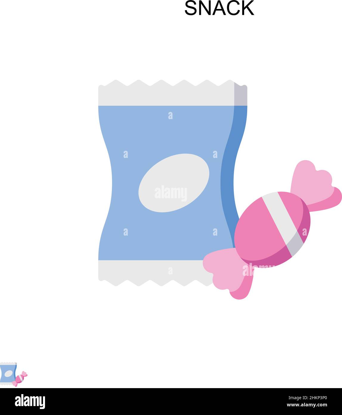 Snack Simple vector icon. Illustration symbol design template for web ...