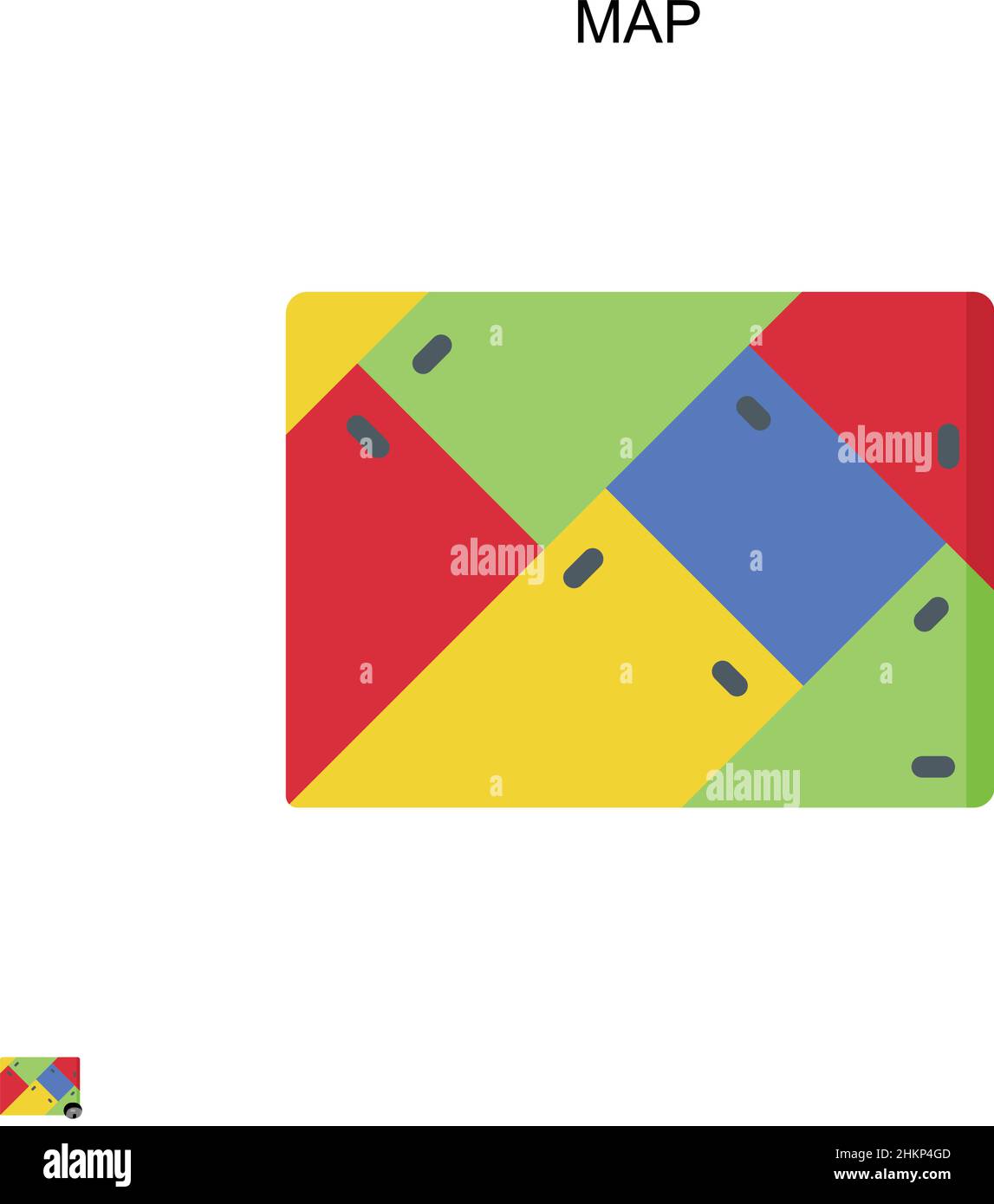 Map Simple vector icon. Illustration symbol design template for web ...