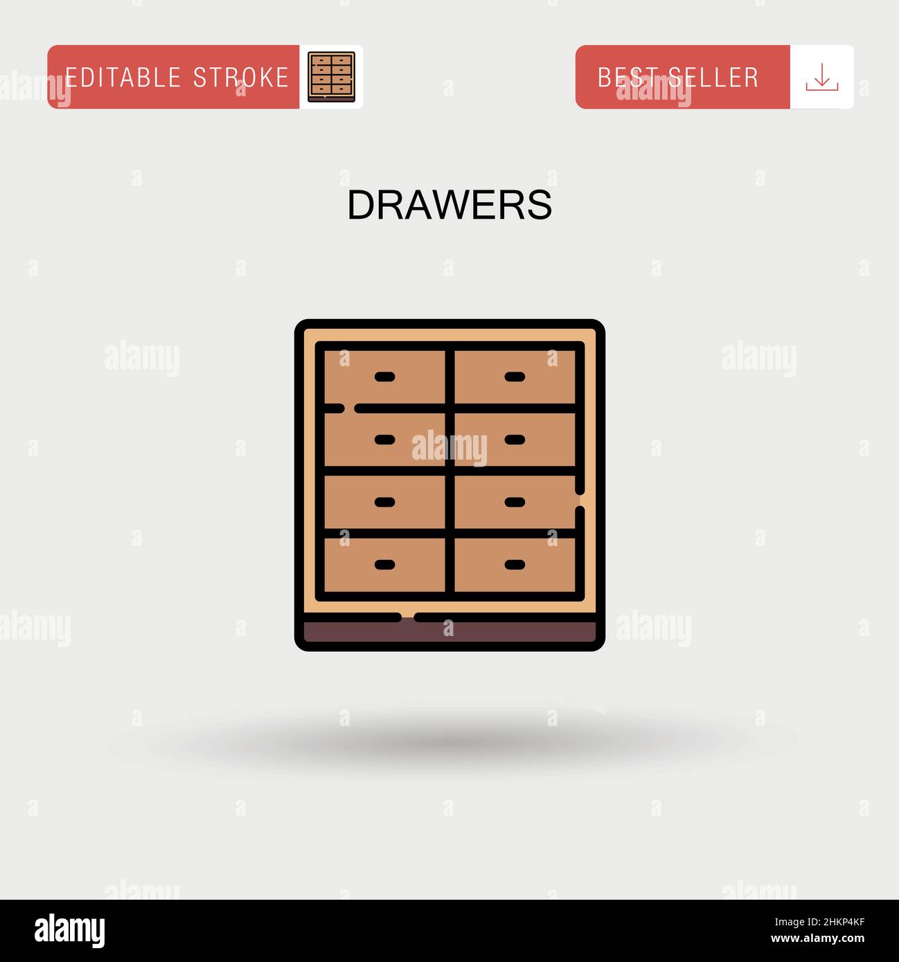 Wooden drawers Stock Vector Images - Alamy