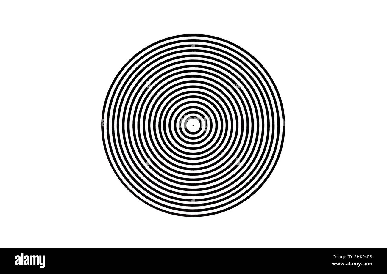 Dynamic black white circular Cut Out Stock Images & Pictures - Alamy