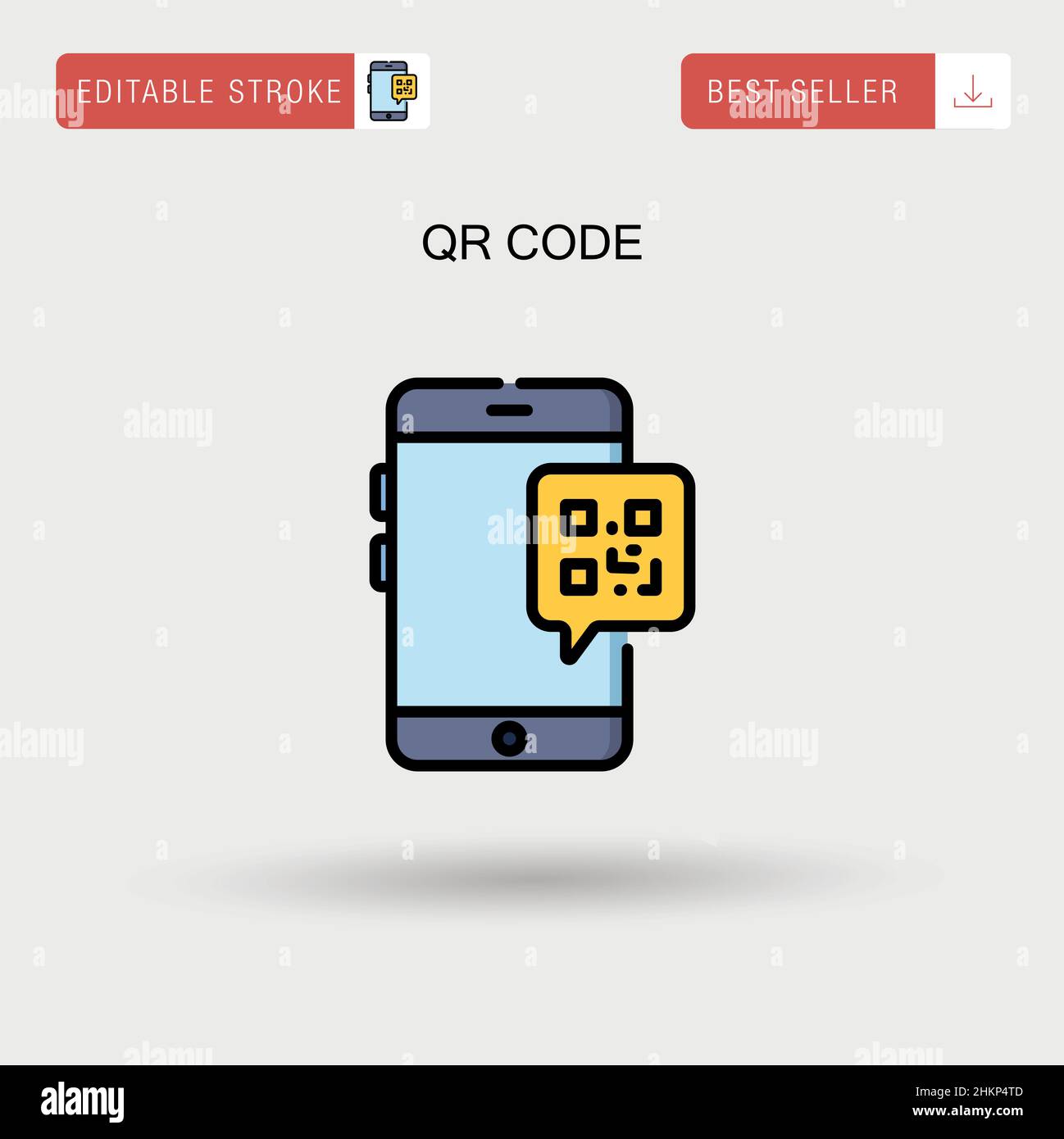Qr code Simple vector icon Stock Vector Image & Art - Alamy