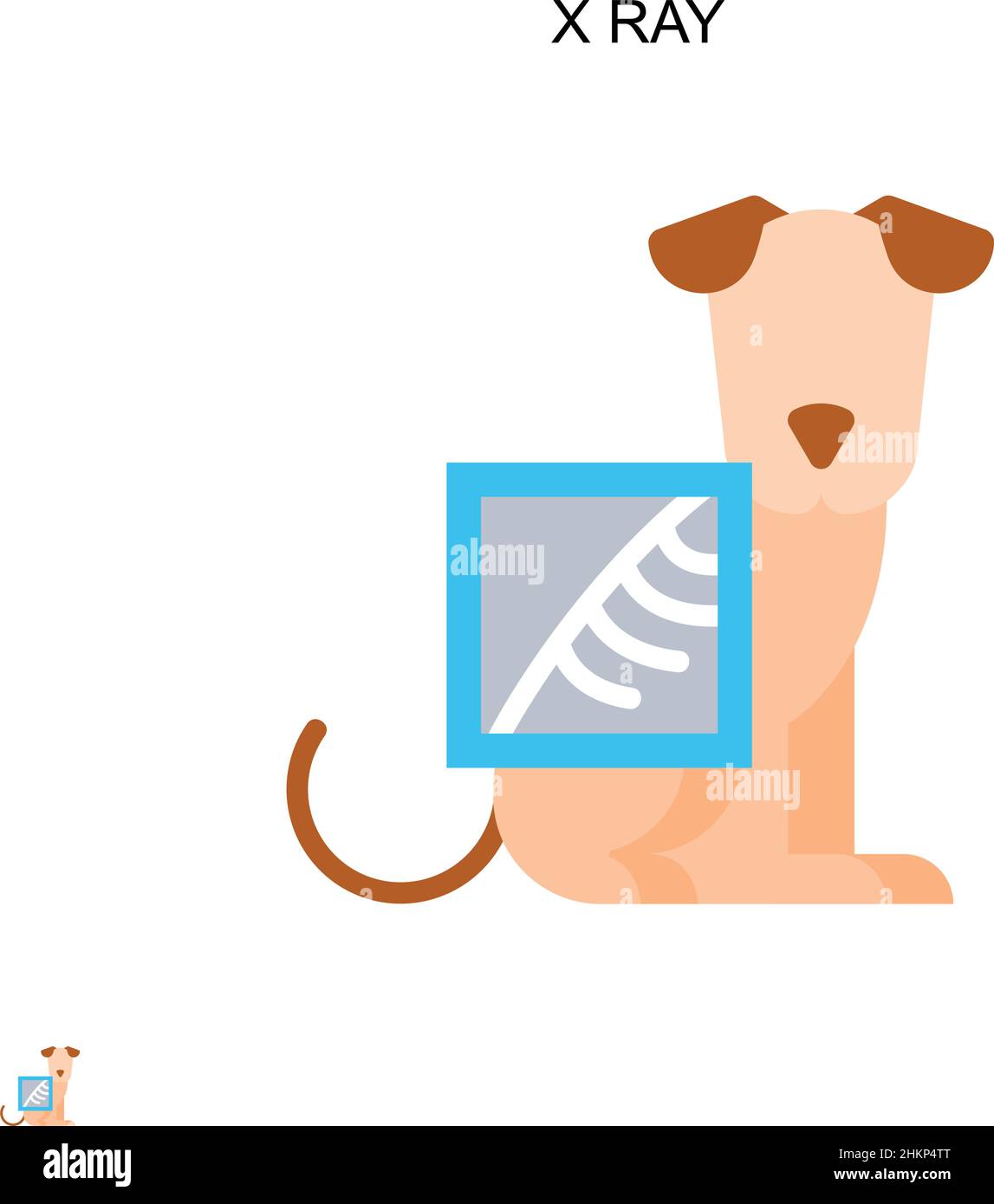 X ray Simple vector icon. Illustration symbol design template for web ...