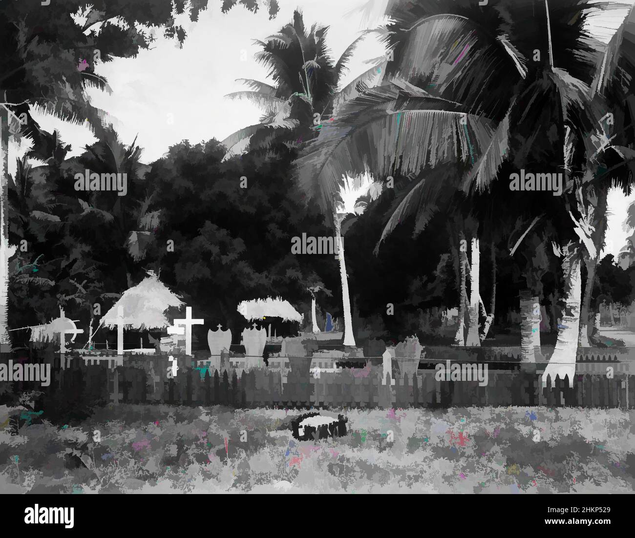 Art inspired by [Cemetery, Pacific Island], Burton Brothers studio ...