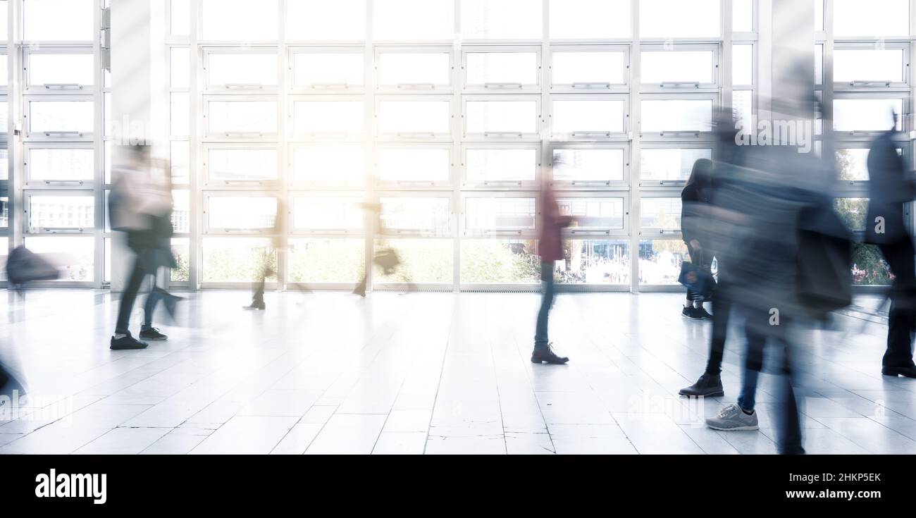 Abstract Image of People Walking motion blur Stock Photo - Alamy
