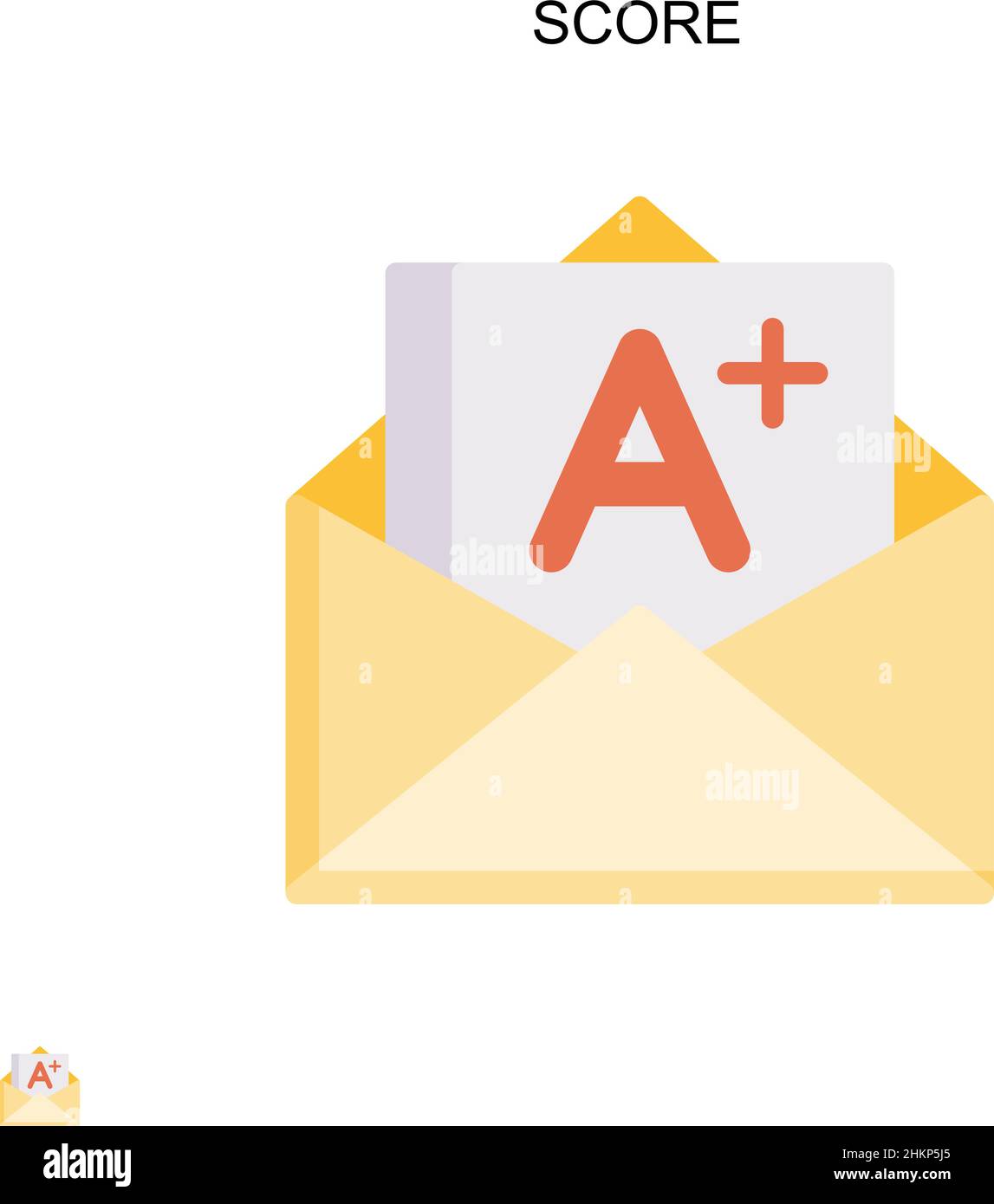 Score Simple vector icon. Illustration symbol design template for web ...