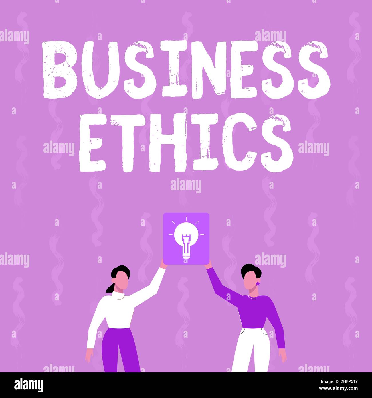 Conceptual display Business Ethics. Word for Moral principles that ...