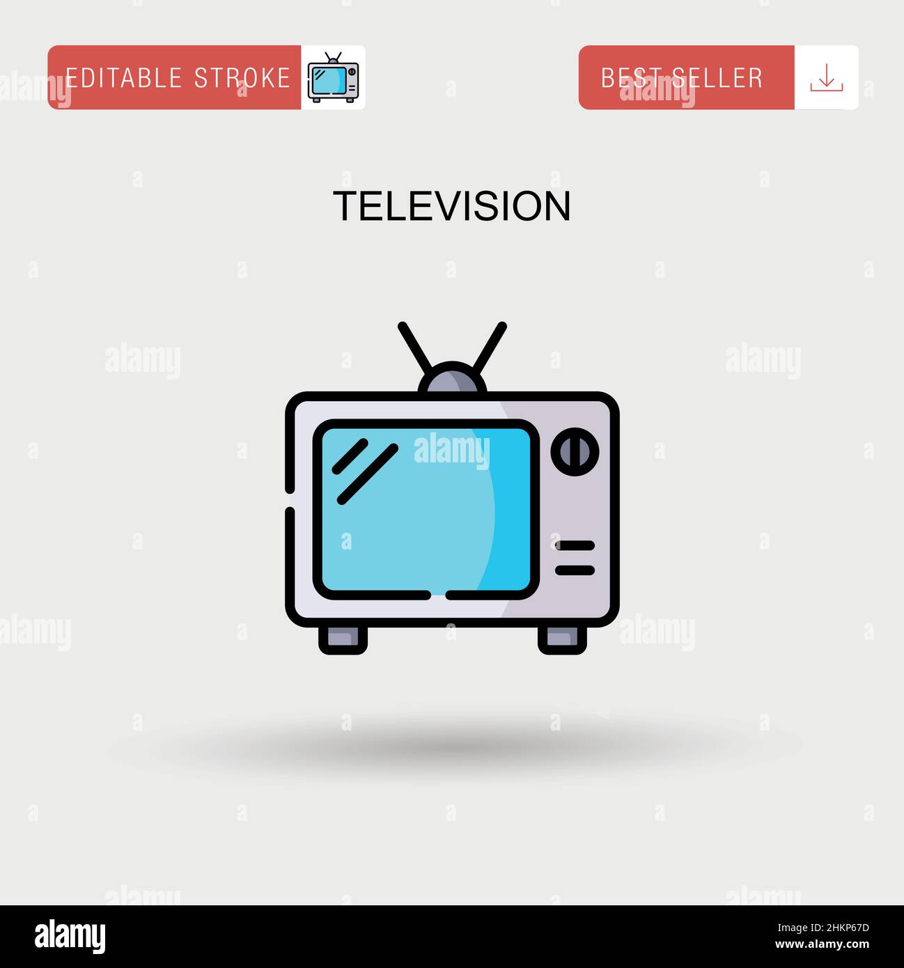 Black white people watching television Stock Vector Images - Alamy