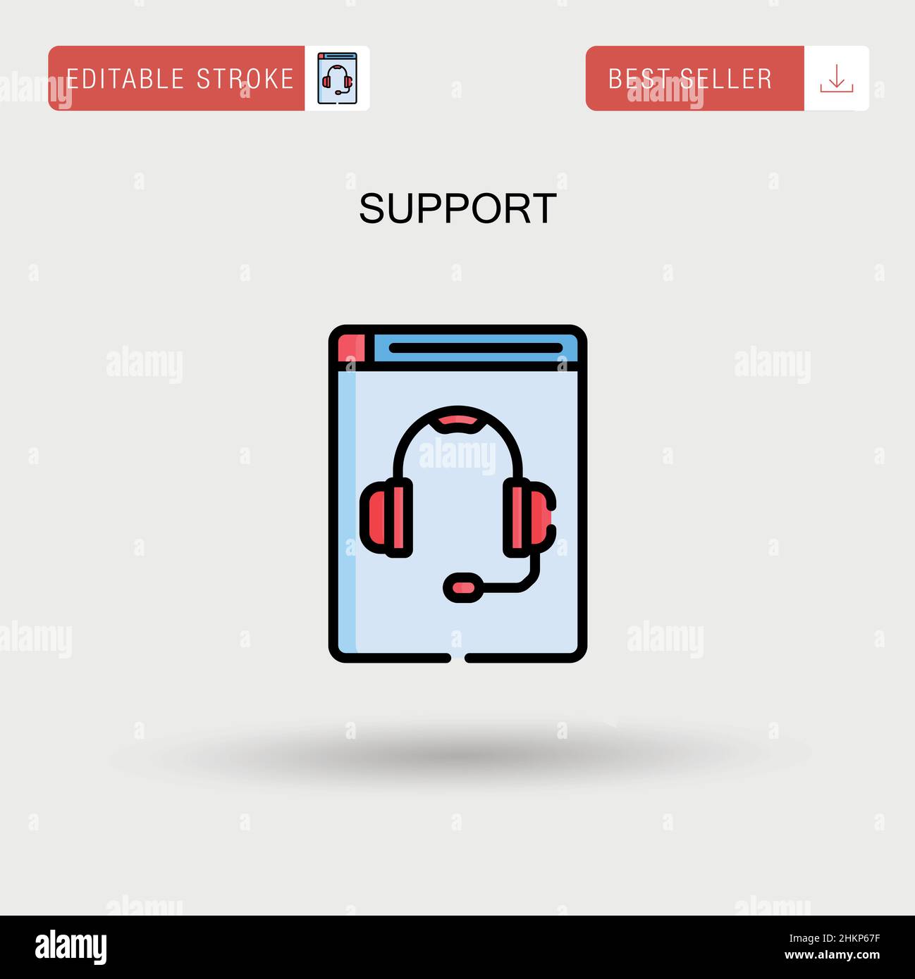 Support Simple vector icon Stock Vector Image & Art - Alamy