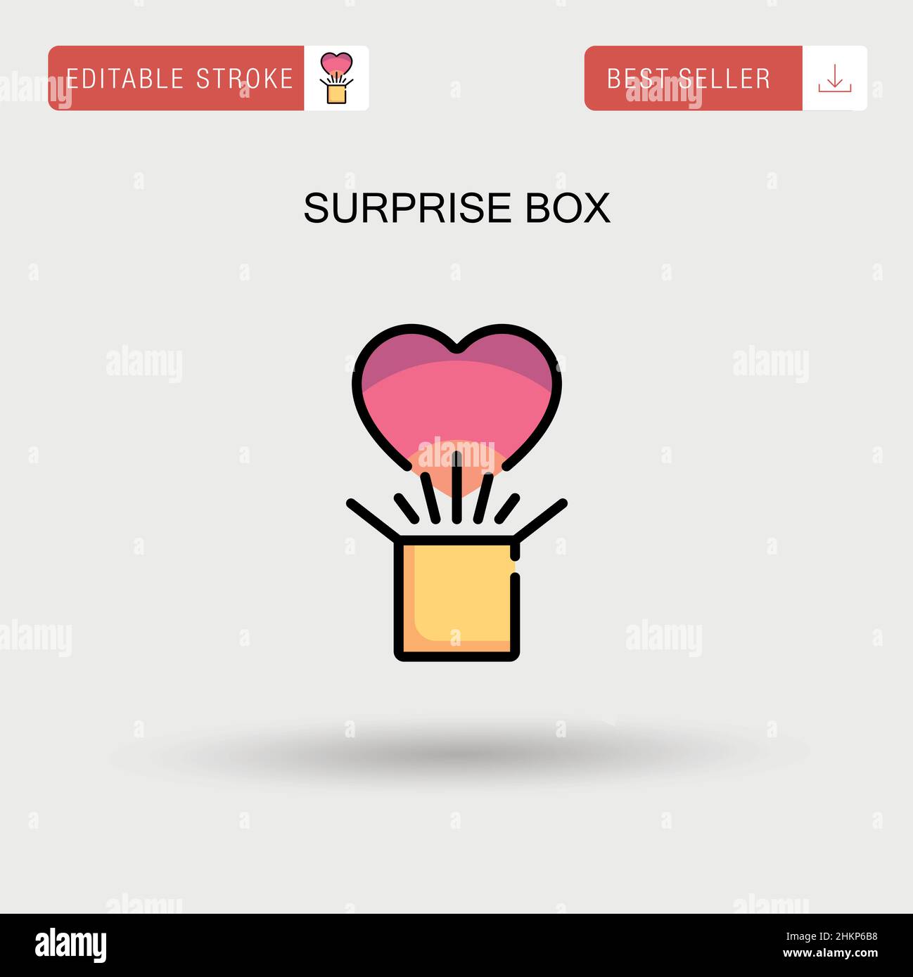 Surprise box Stock Vector Images - Alamy