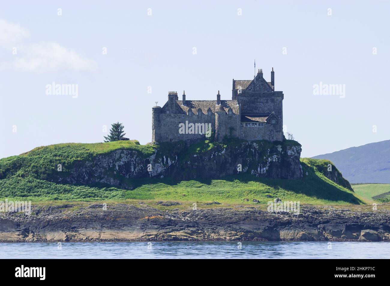 Duart Castle the 13th century castle and seat of Clan MacLean on a ...