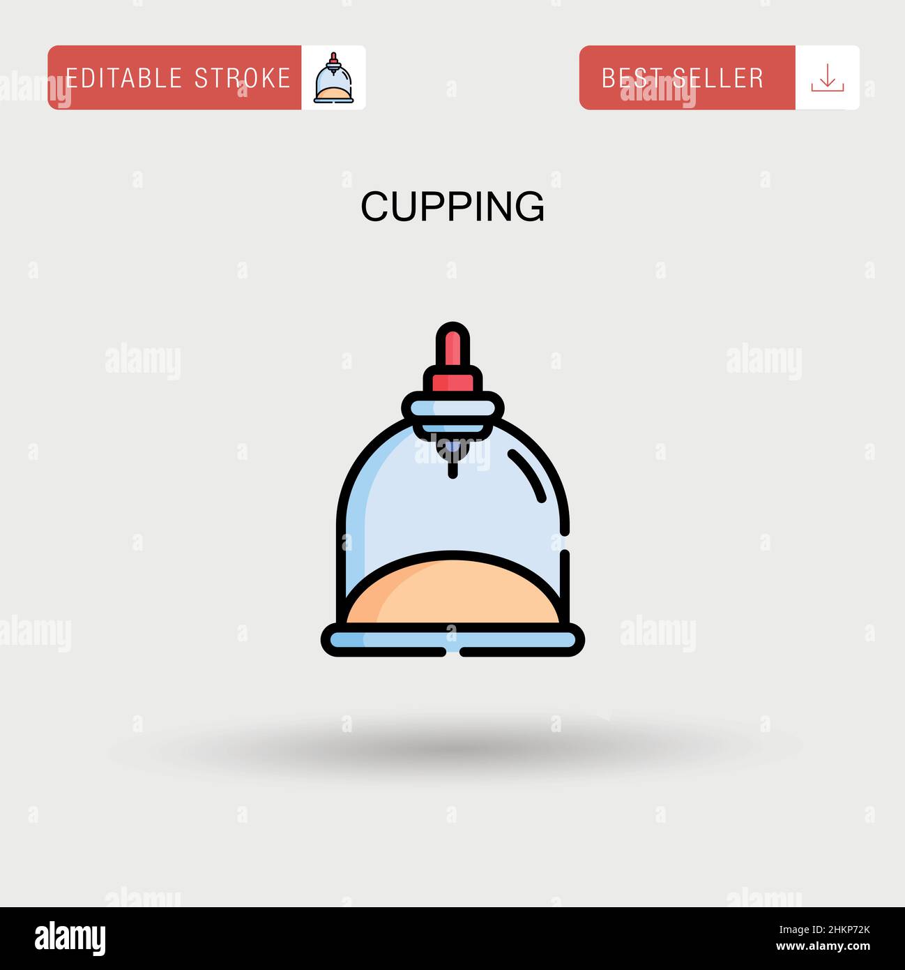 Cupping Simple vector icon Stock Vector Image & Art - Alamy