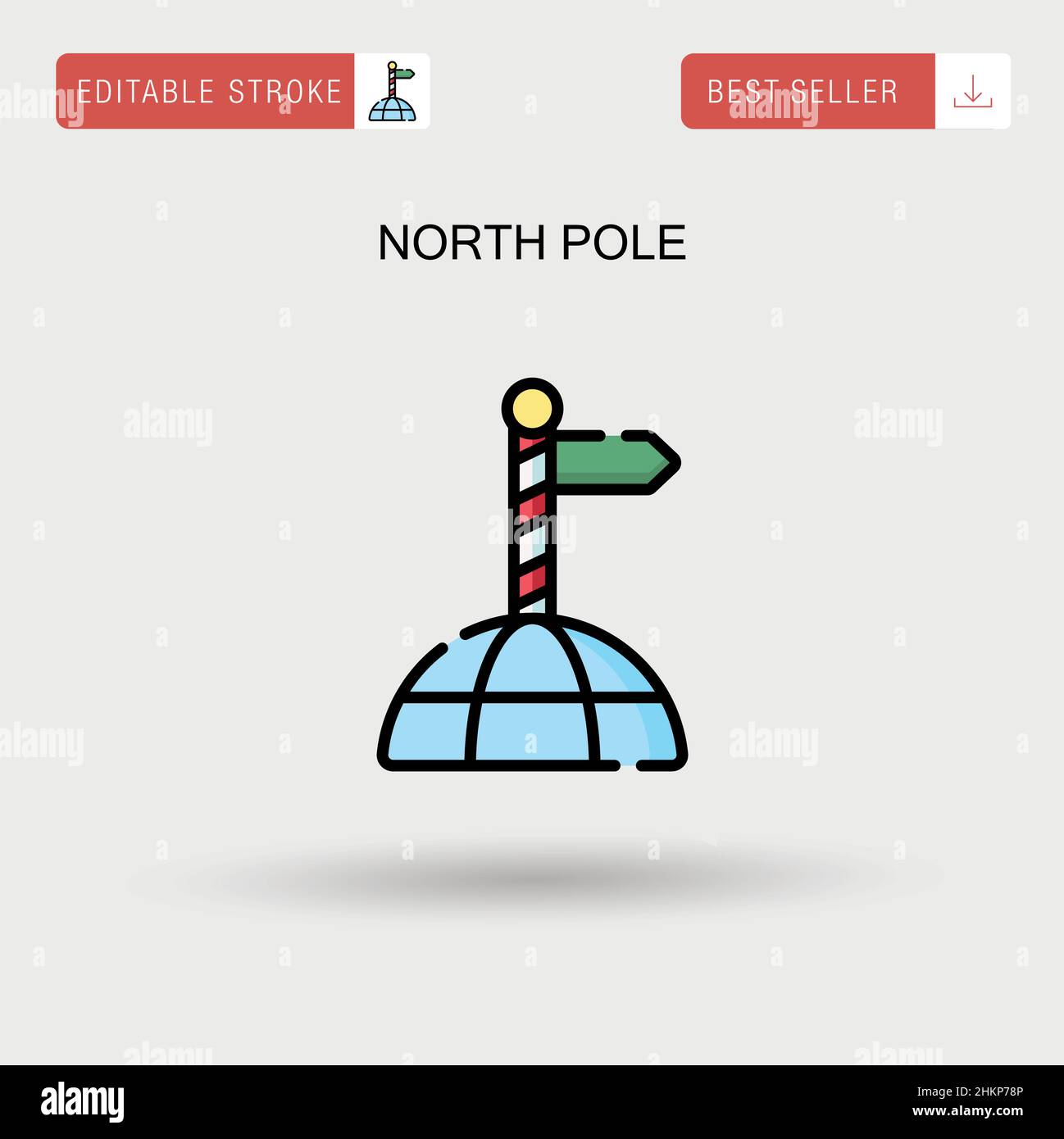 North pole Stock Vector Images - Alamy
