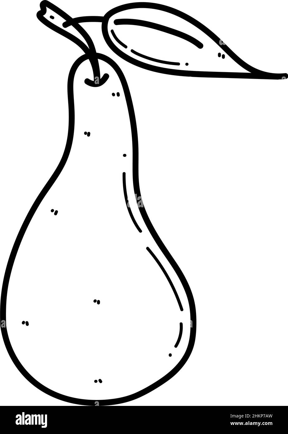 Pear Drawing For Kids