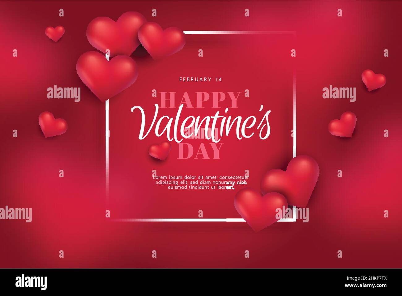 valentine day background design vector illustration Stock Vector Image ...