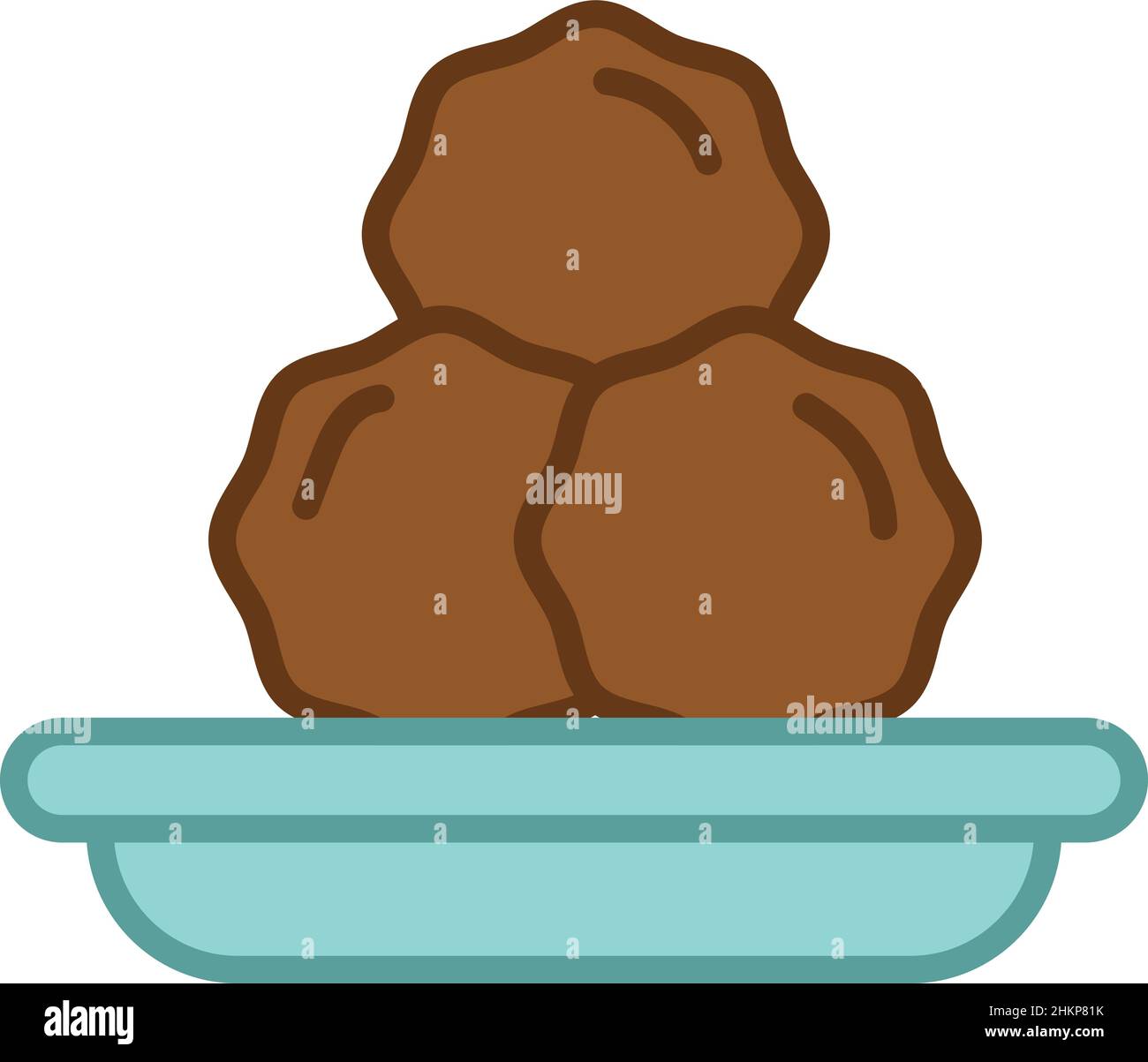 Meatballs Filled Outline Icon Vector Stock Vector Image & Art - Alamy