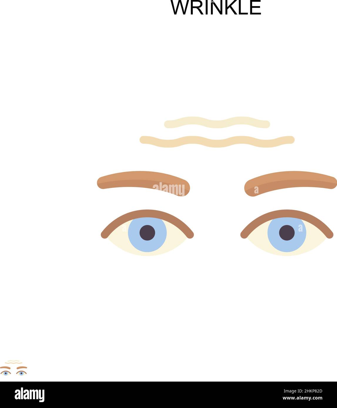 Facial wrinkles old age vector hi-res stock photography and images - Alamy