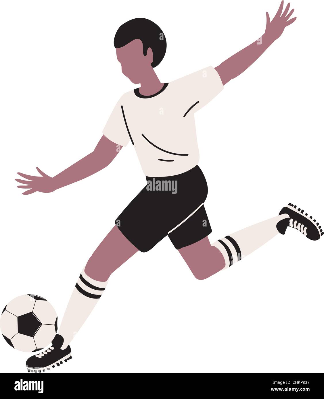 Soccer Kicks Stock Vector Images - Alamy