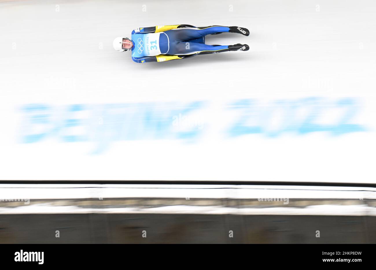 Peking, China. 05th Feb, 2022. Luge, Olympics, single-seater, men, 1st ...