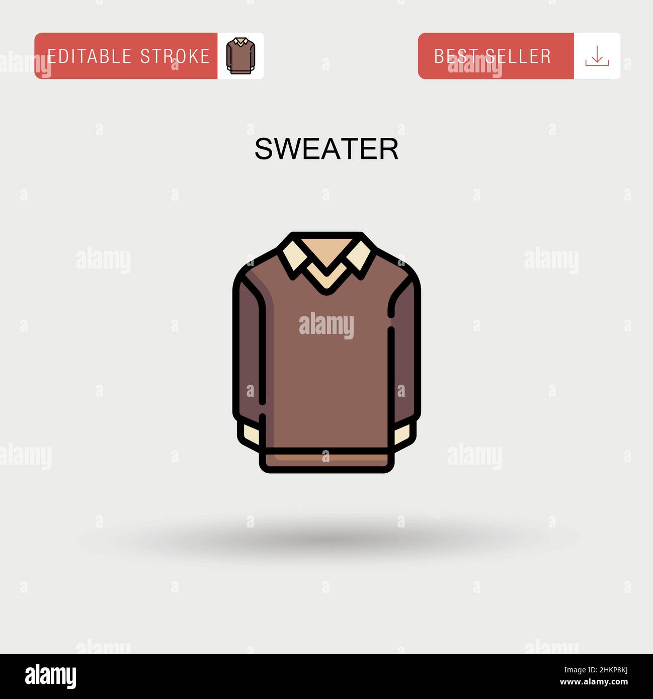 Sweater Simple vector icon Stock Vector Image & Art - Alamy