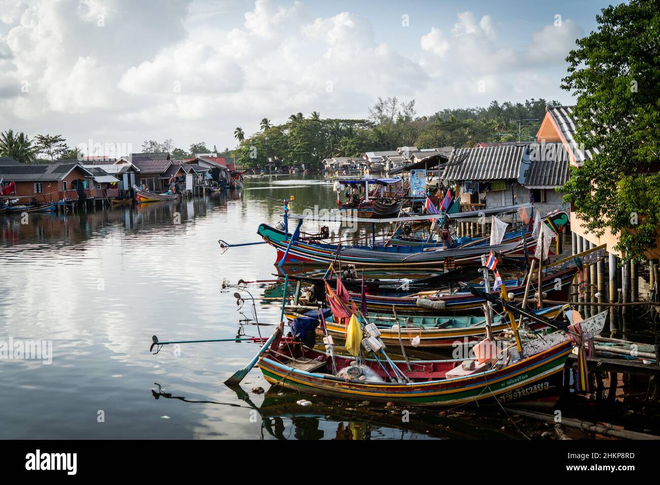 Narathiwat, Thailand. 05th Feb, 2022. Long tail fishing boats are ...