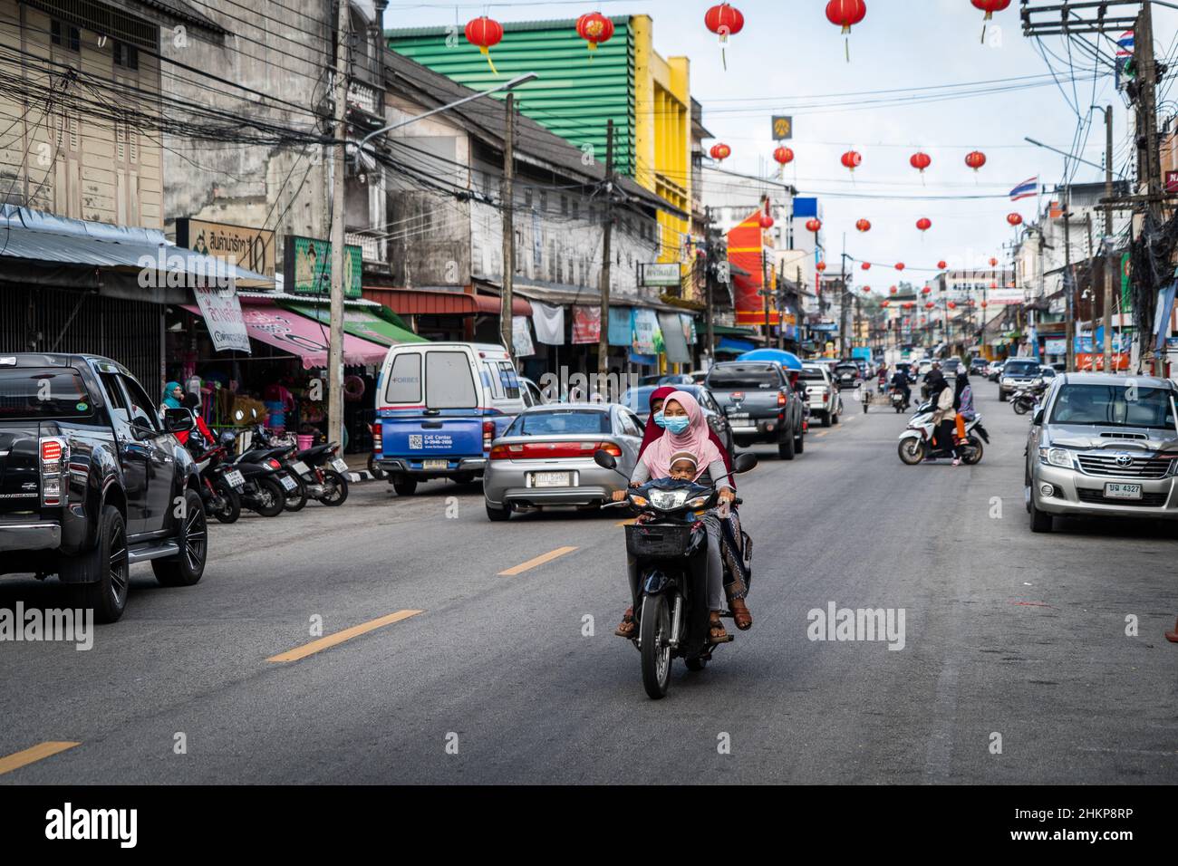 Narathiwat, Thailand. 05th Feb, 2022. People are seen in downtown ...