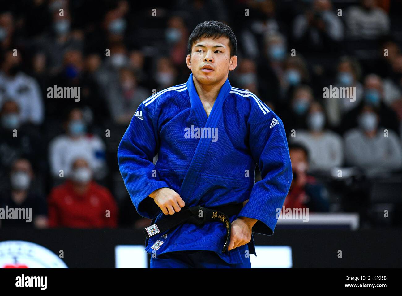 Men's -60 kg, Ryuju Nagayama of Japan competes during the Paris Grand ...