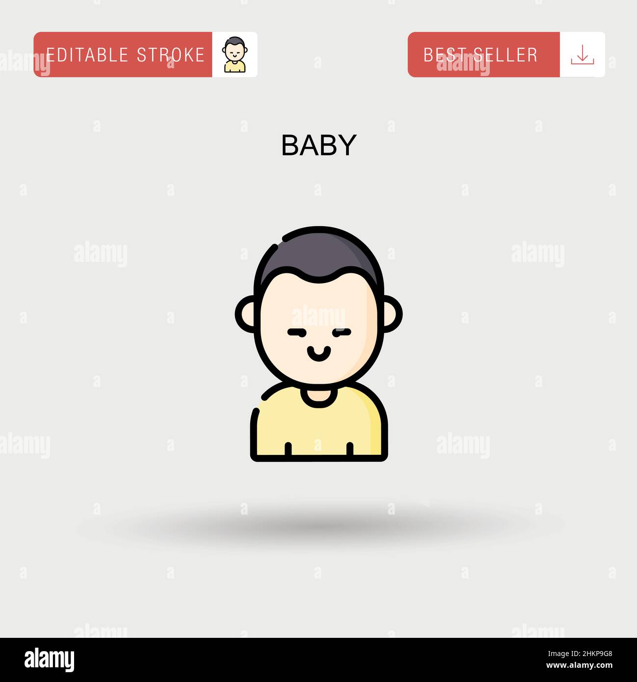 Baby Simple vector icon Stock Vector Image & Art - Alamy
