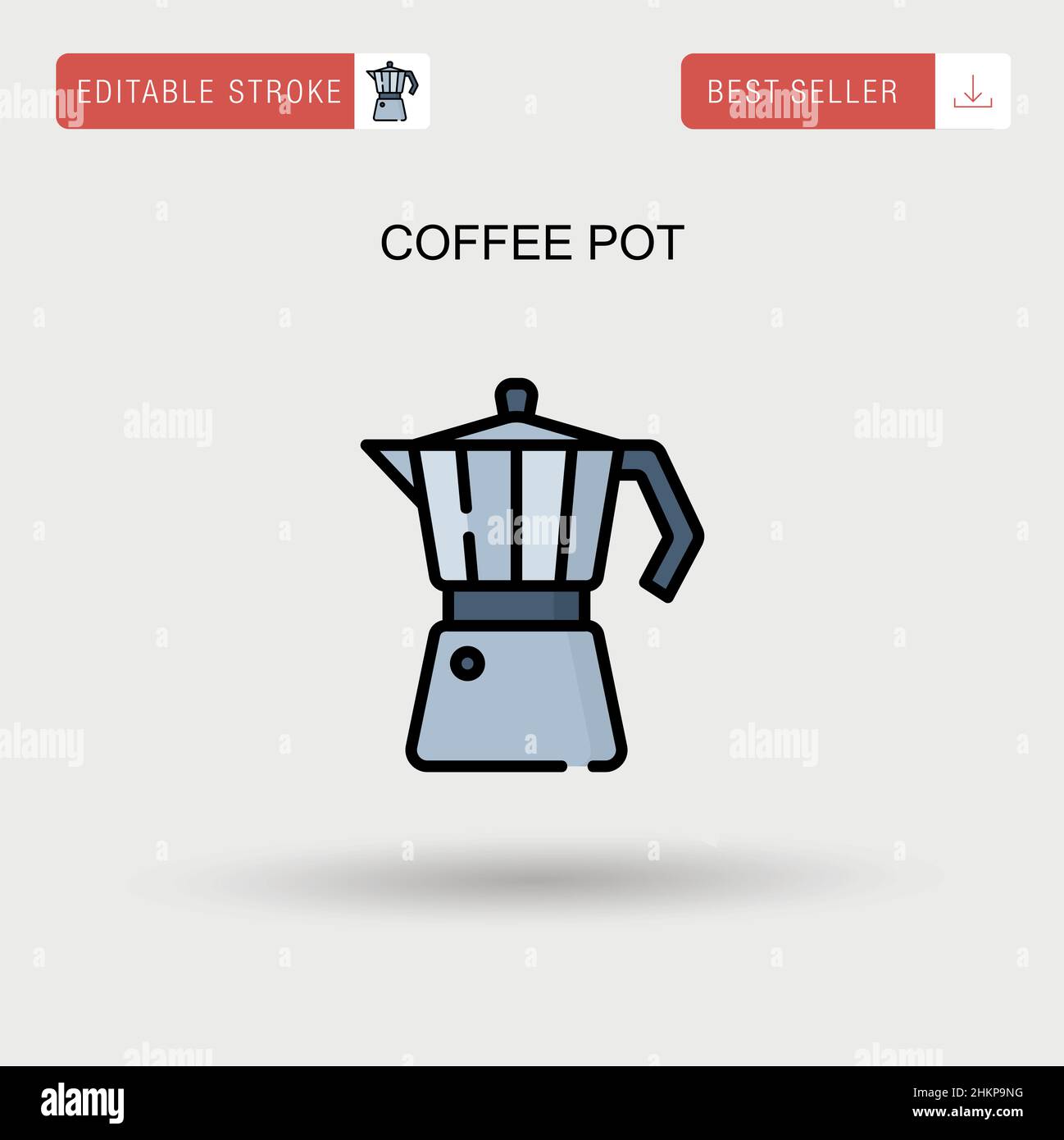 Coffee pot design drink Stock Vector Images - Alamy