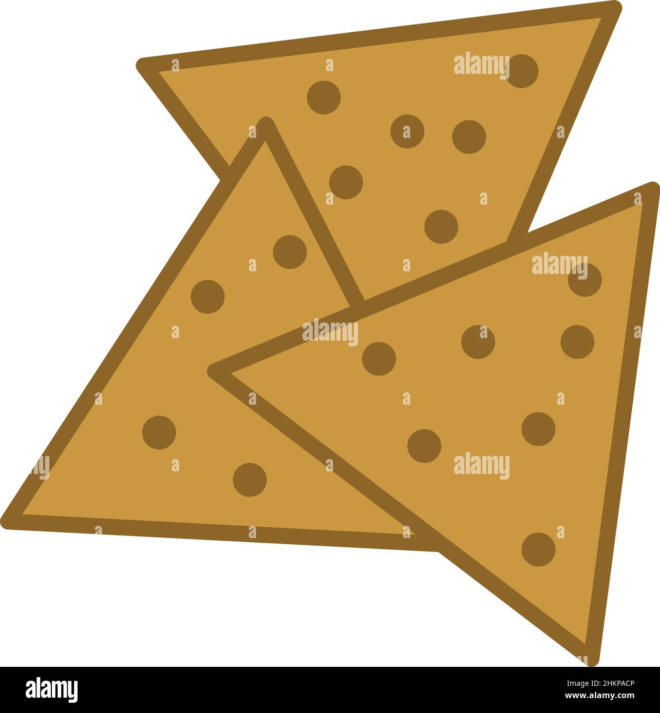 Tortilla Chip Filled Outline Icon Vector Stock Vector Image & Art - Alamy