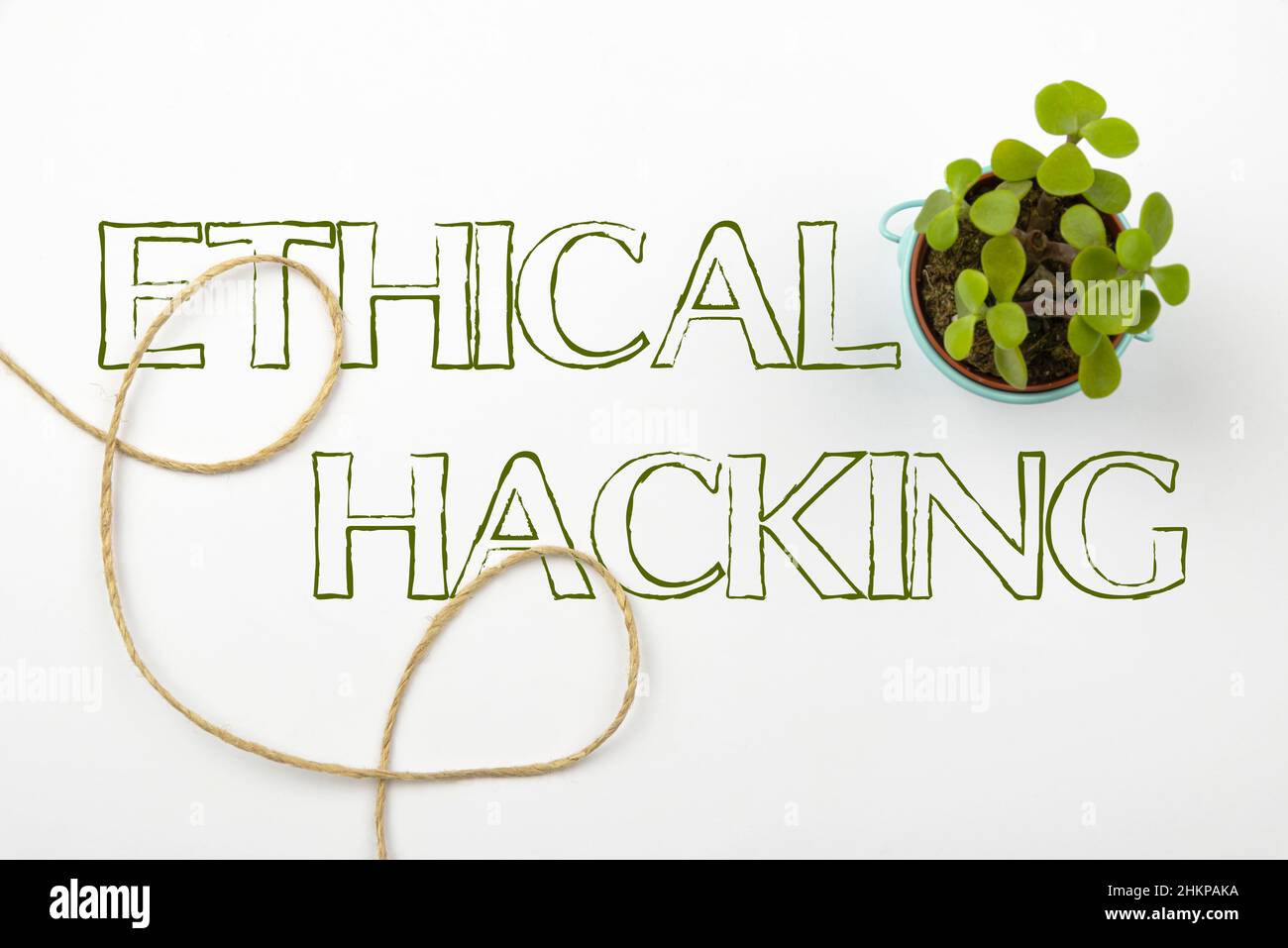Conceptual caption Ethical Hacking. Word Written on act of locating ...