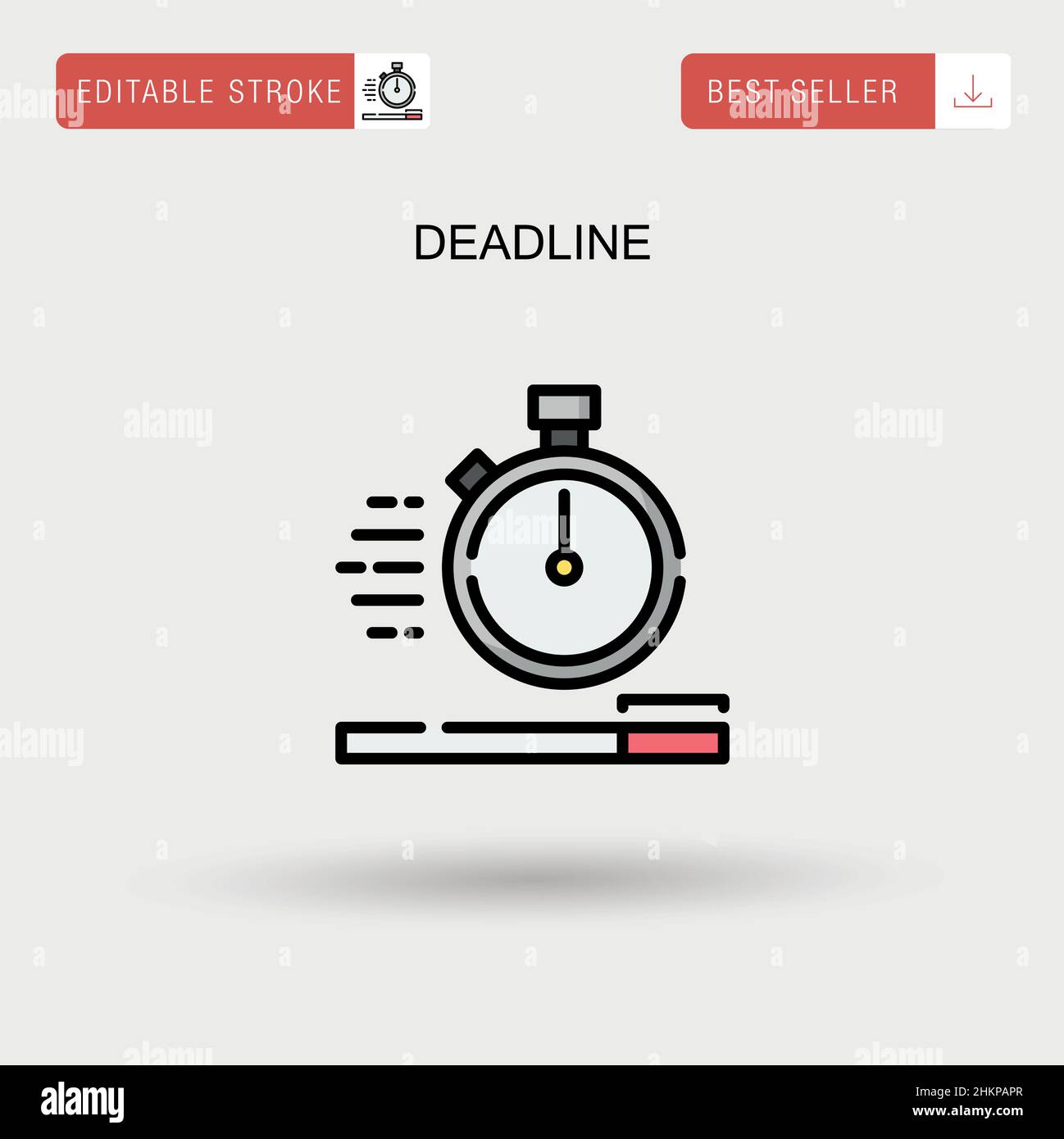 Time deadline Stock Vector Images - Alamy