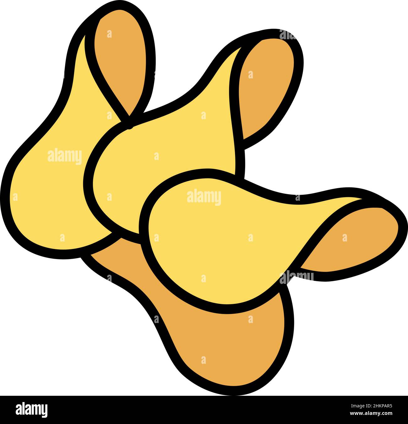 Chips icon outline vector Stock Vector Images - Alamy