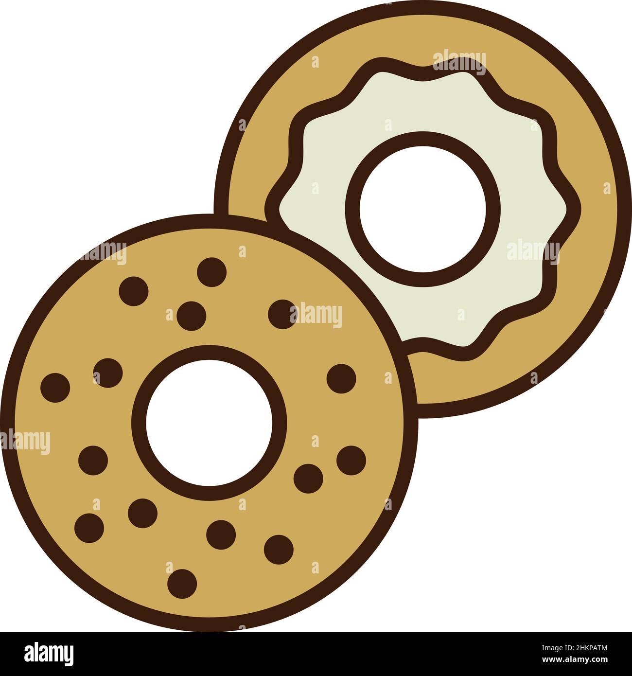 Bagel bun Stock Vector Images - Alamy